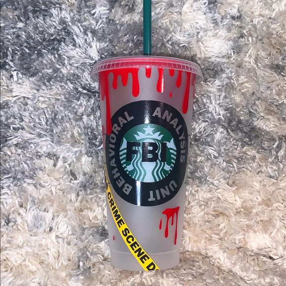 Starbucks | Accessories | Wheels Up In 3 Fbi Crime Scene Criminal Minds ...